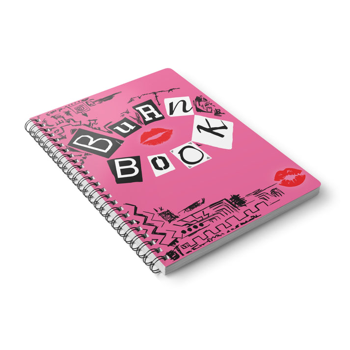 BURN BOOK Wirebound Spiral Softcover Notebook A5, 150 lined ruled page ...
